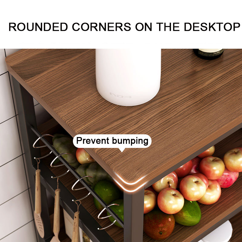 Kitchen shelves floor multi-layer cutting table home multifunctional ...