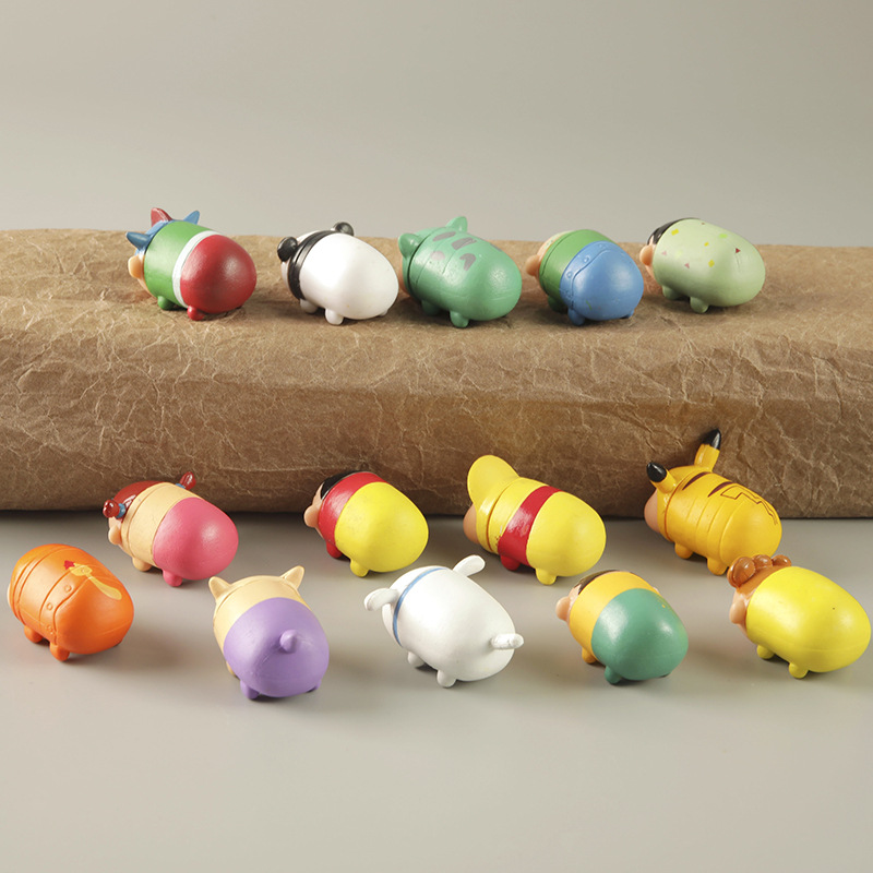14Pcs/Set Yoshito Usui Anime Crayon Shin-chan Pikachu Nohara Shinnosuke ...