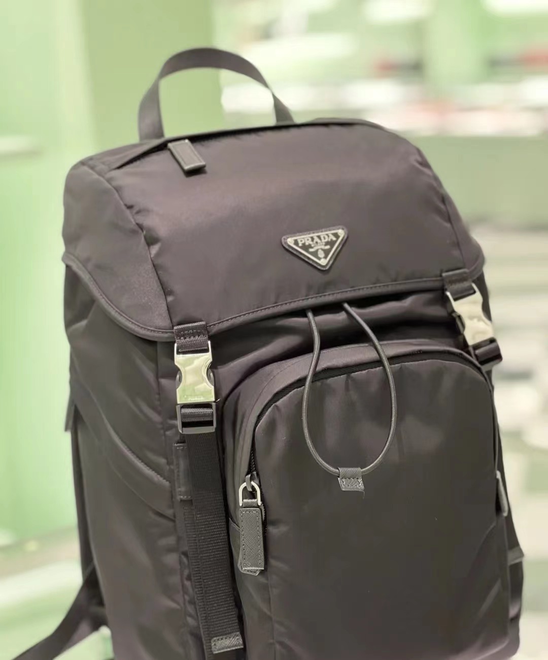 Drawstring Nylon Backpack Unisex Western Style Large Capacity Travel ...