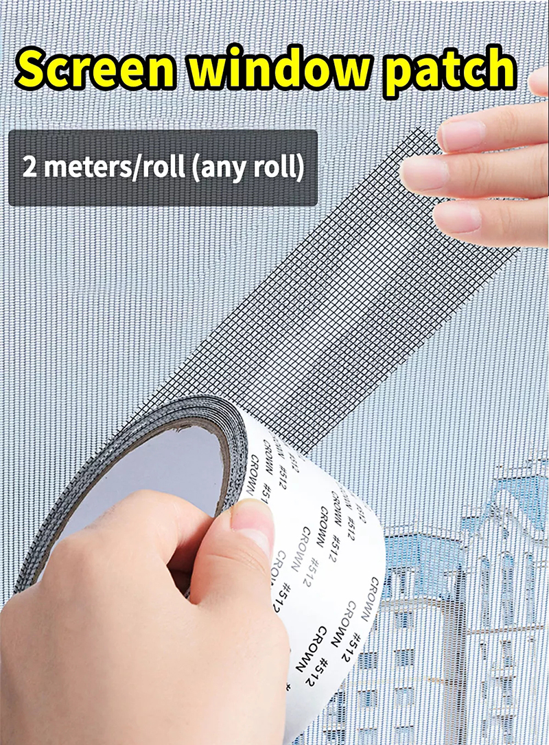 KIPRUN 2M Window Screen Repair Kit Door Window Patch Tape Strong ...