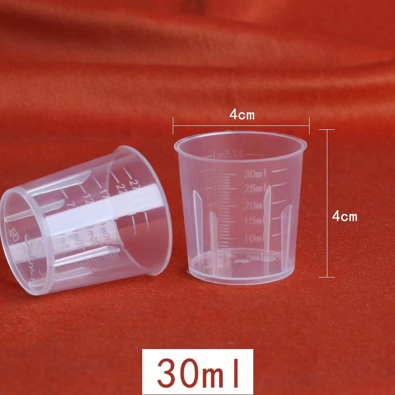 20ml 30ml 50ml 250ml 500ml 1000ml Clear Plastic Graduated Measuring Cup ...