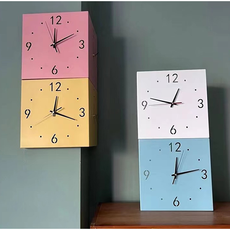 Nordic Double-sided Wall Clock Creative Modern Minimalist Living Room ...