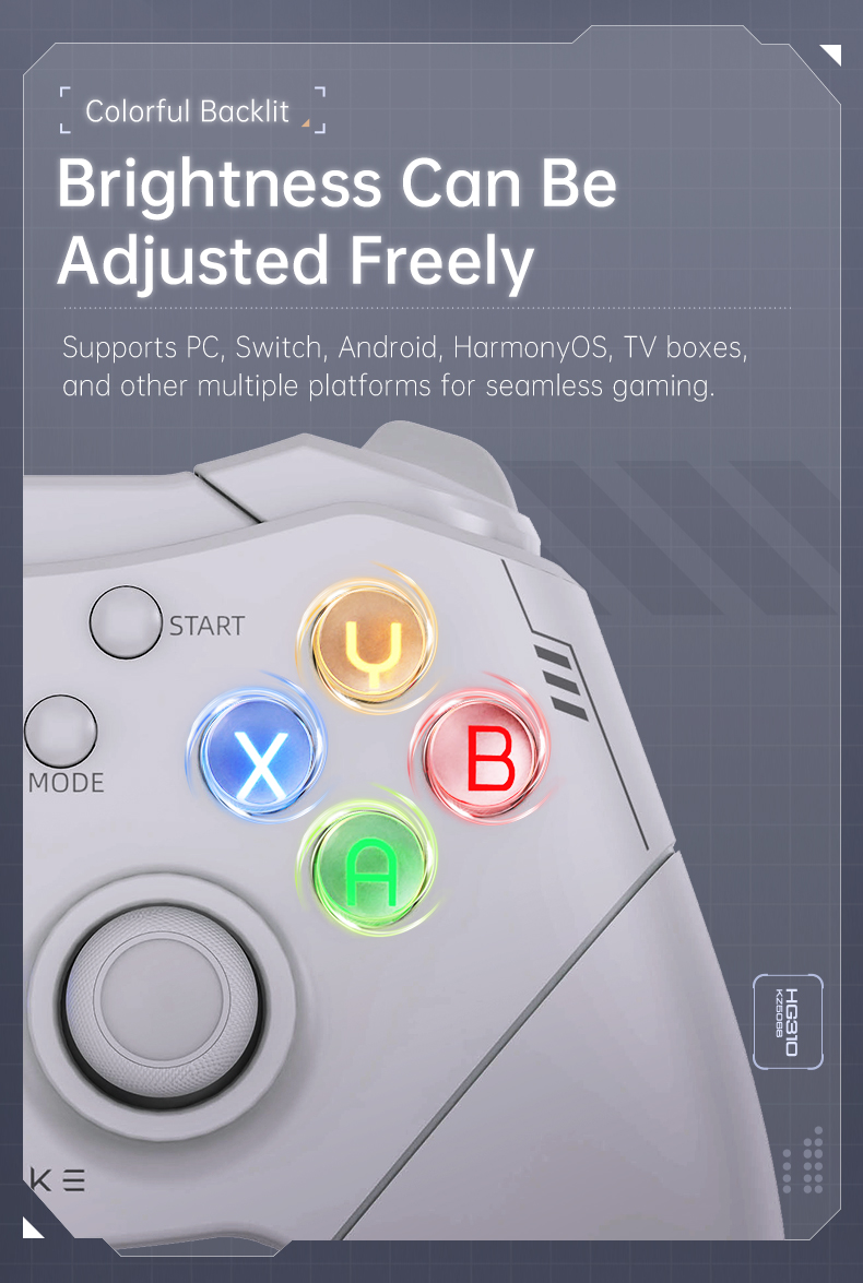 Machenike G3 gaming controller gamepad backlit buttons plug and play ...