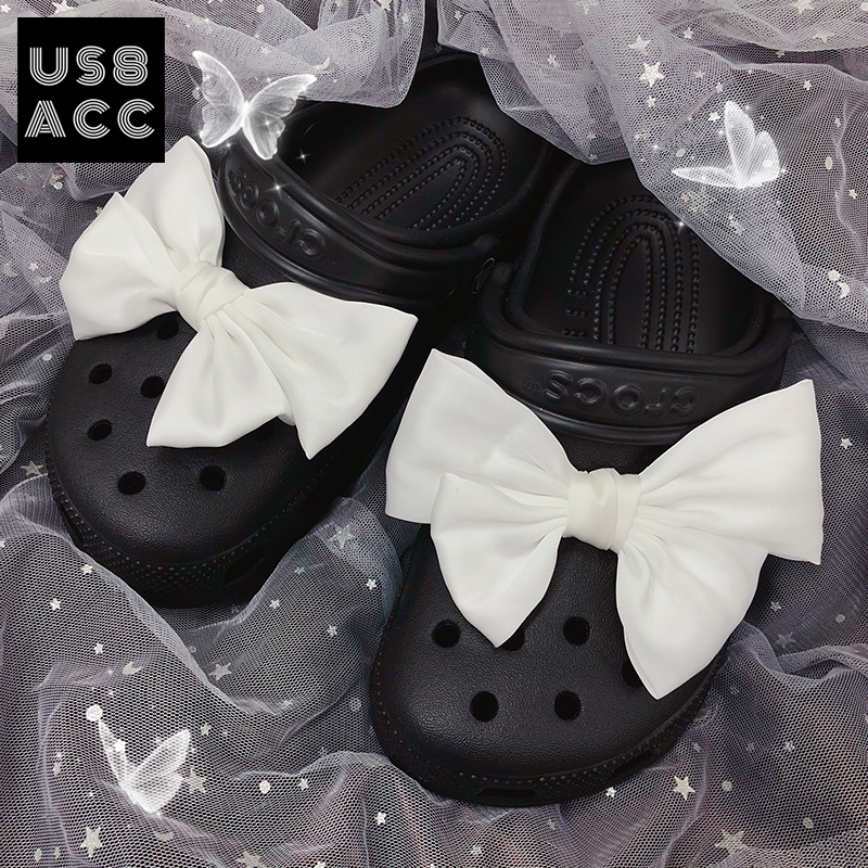 【fairy bow 2pcs】 jibbitz crocs charms bow cute accessorie jibbitz set ...