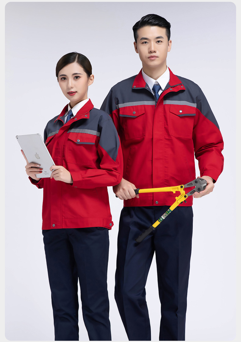 Work Jacket Men Reflective Outdoor Workwear Jacket for Men Long Sleeve ...