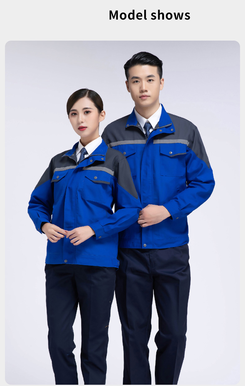 Work Jacket Men Reflective Outdoor Workwear Jacket for Men Long Sleeve ...