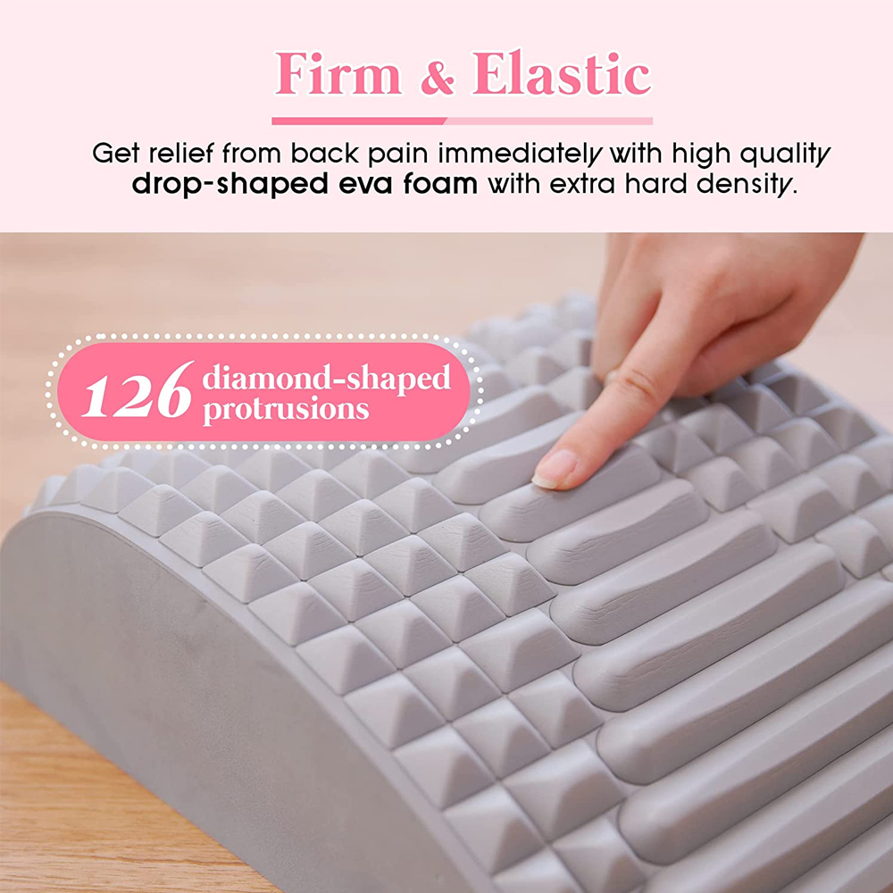 Back Stretcher Pillow Neck Lumbar Support Massager for Neck Waist Back ...