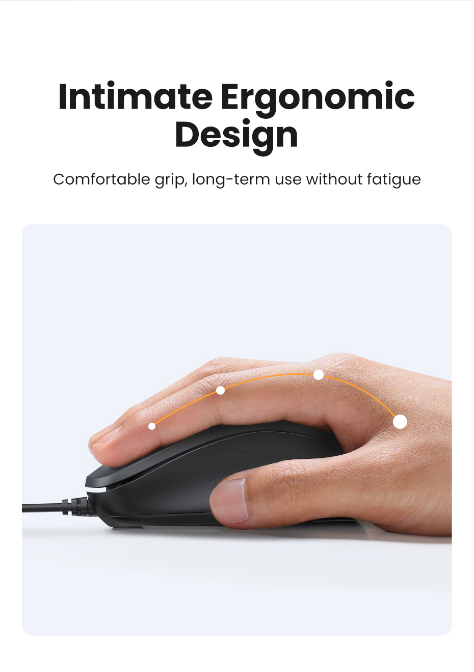 UGREEN Wired Mouse Optical USB 3.0 Mouse 1200 DPI Ergonomic Mouse with ...