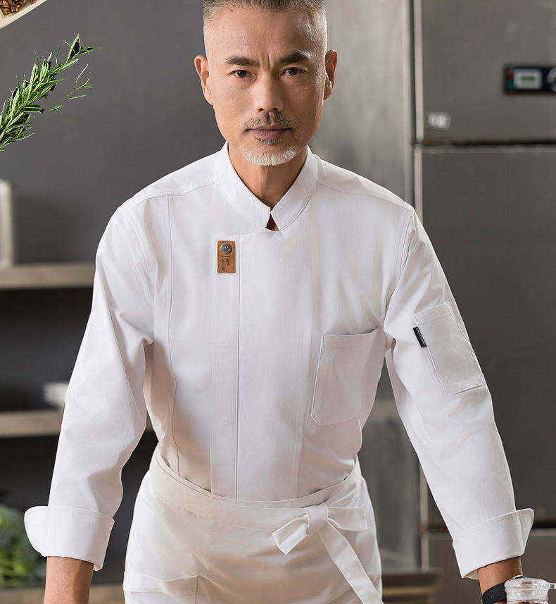 Chef Workwear Long Sleeve Male Restaurant Chef Hotel Chef Uniform Baker ...