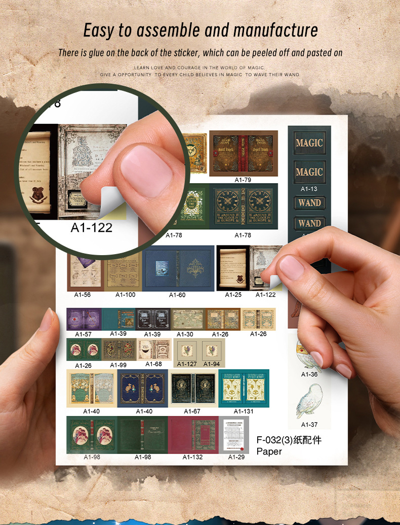 CUTEBEE Harry Potter Magic Shop DIY Wooden Doll House Miniature Doll ...