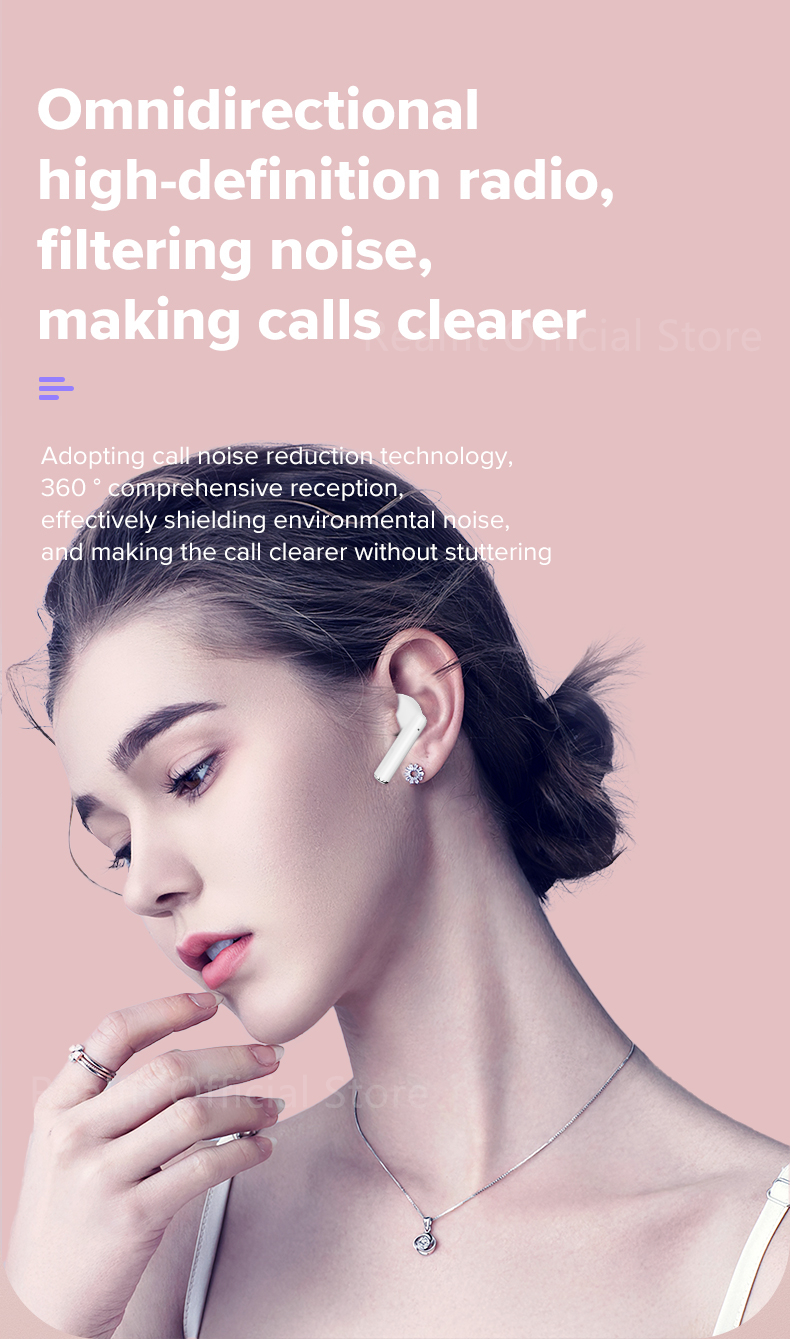 Realfit F1 Bluetooth Earphone with Cute Case Mini Wirless Earbuds with ...