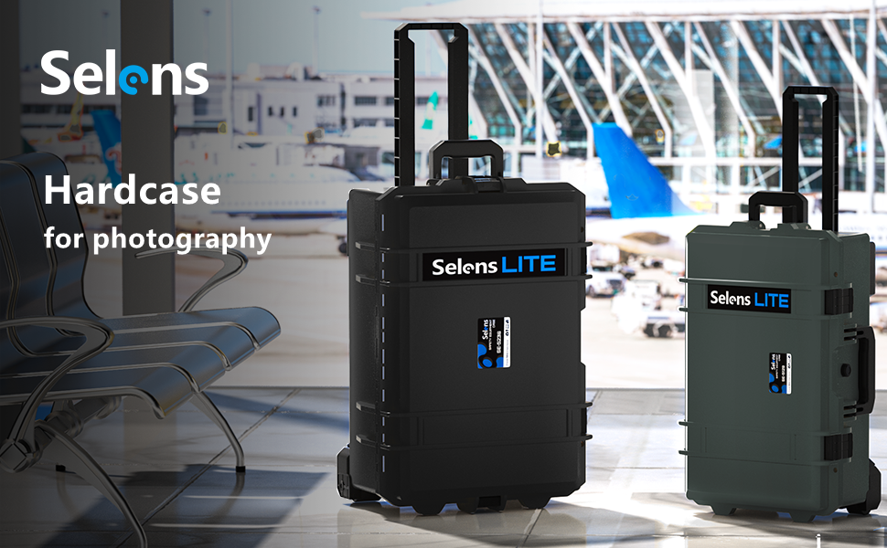 Selens Hard Case Camera Bag With Compartment Photography Luggage Case ...