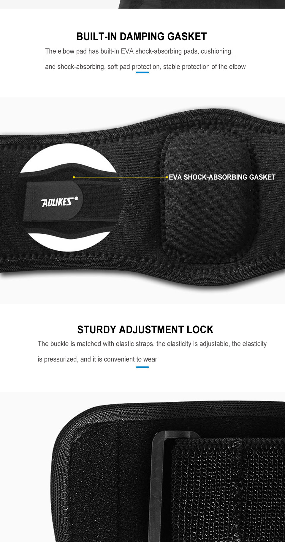 AOLIKES 1PCS Tennis Elbow Braces for Tendonitis and Tennis Elbow ...