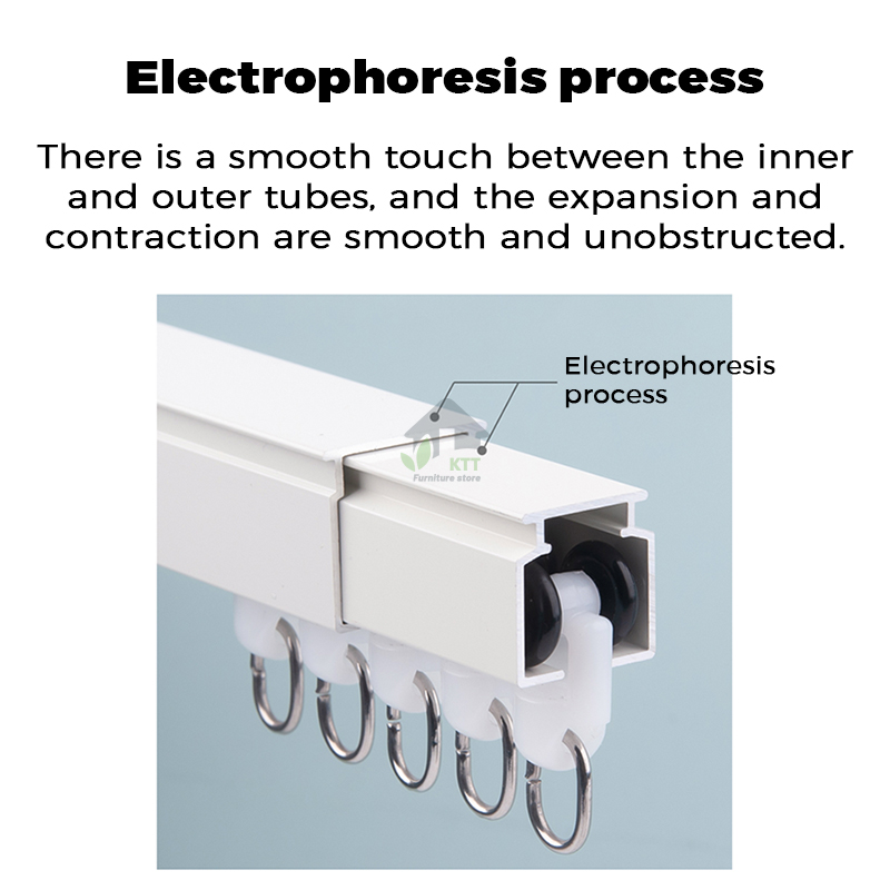 Curtain track rail Curtain rod extendable Adjustable Curtain Track ...