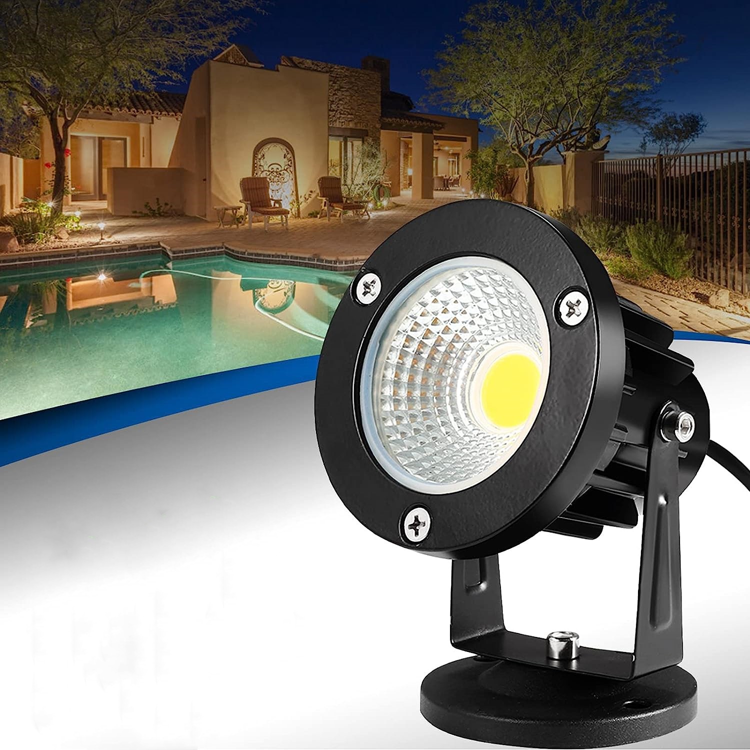 Led Spotlights Outdoor, Warm White 10W Spot Lights Indoor,120V Ceiling ...