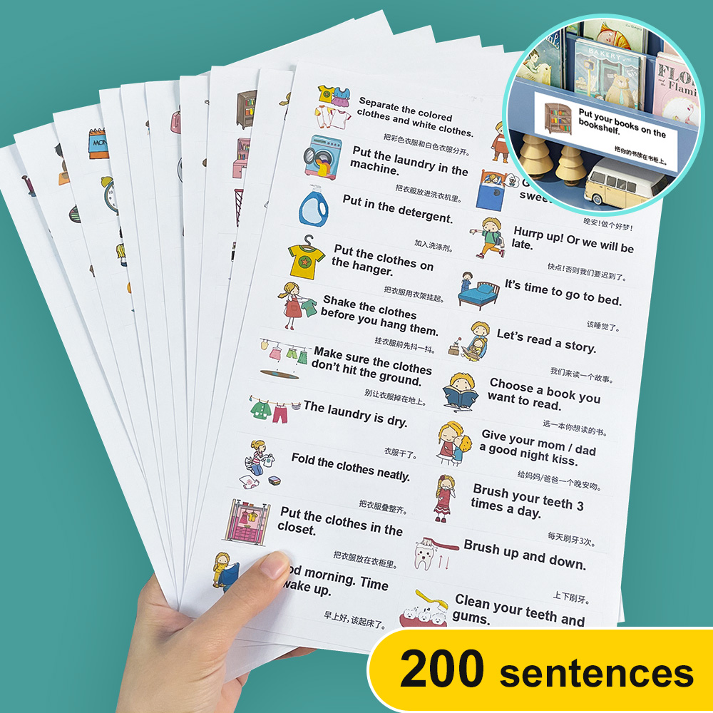 200 English Family Daily Routines Sentences Common Chinese Situational ...