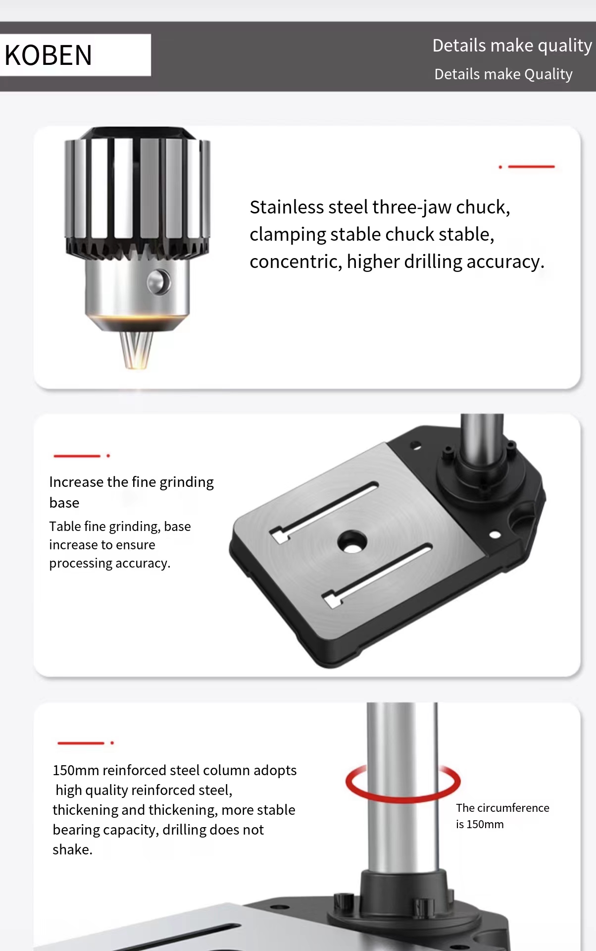 Small bench drill 220V industrial grade drilling machine micro mini ...