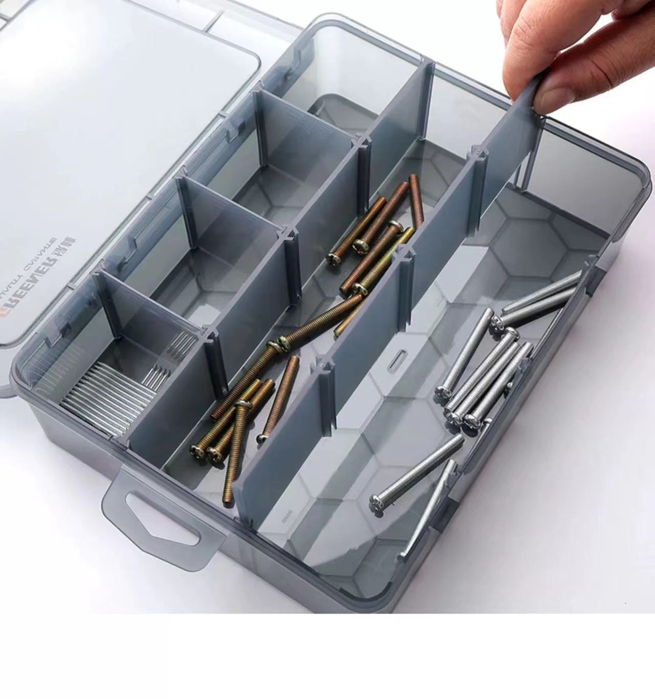 🔥Ship 24H🔥9-24 Grids Compartment Organiser Adjustable Tool Box ...