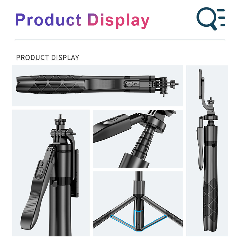 Tripod L16 1530mm Wireless Selfie Stick Tripod Stand Foldable Monopod ...