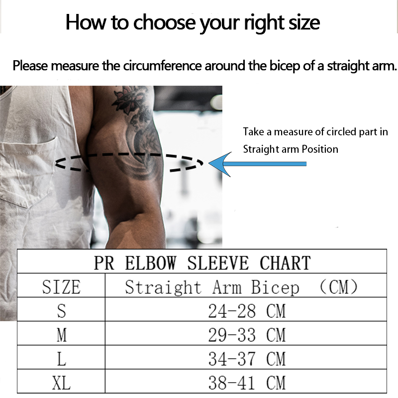 PR PREMIUM ELBOW SLEEVE (1 Pair) Elbow Brace For Support & Compression ...