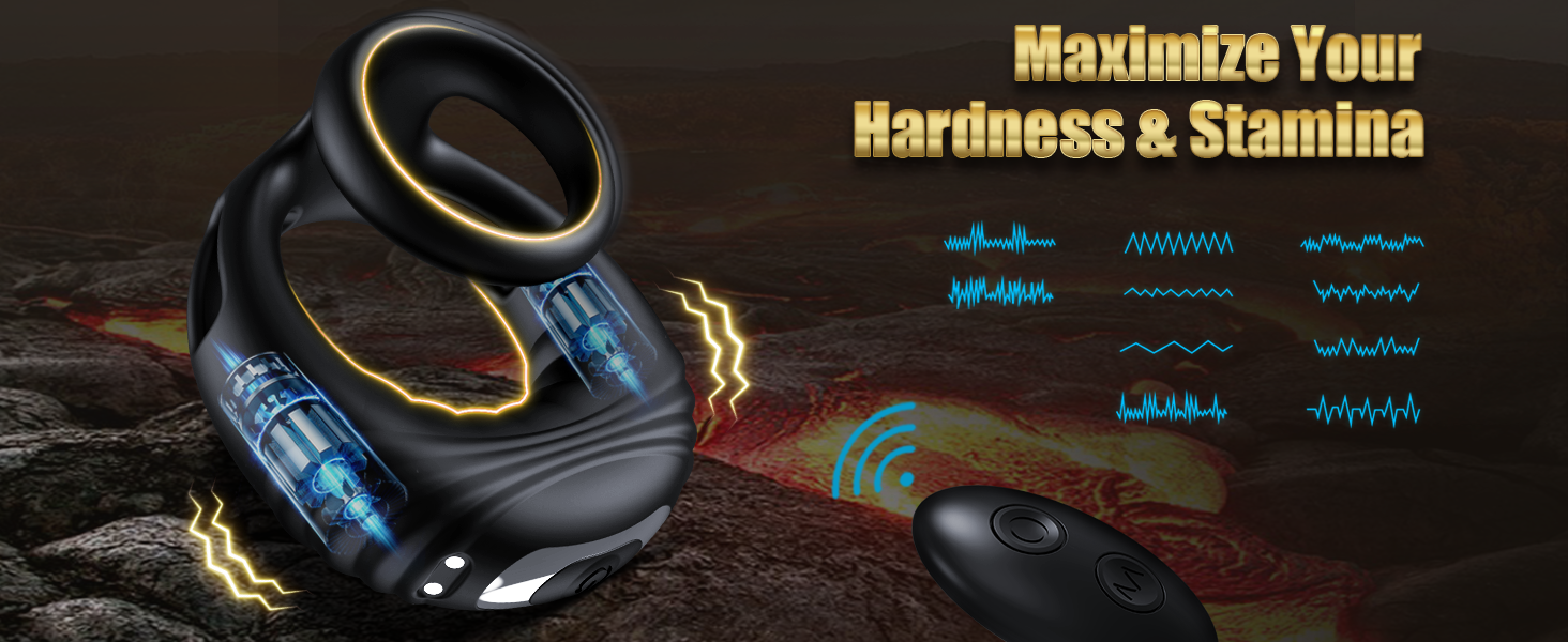 Bluetooth Wireless Remote Control Vibrating Cock Ring Delayed ...