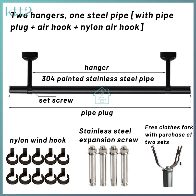 Drying Rack Balcony Stainless Steel Fixed Drying Rack 304 Clothes ...