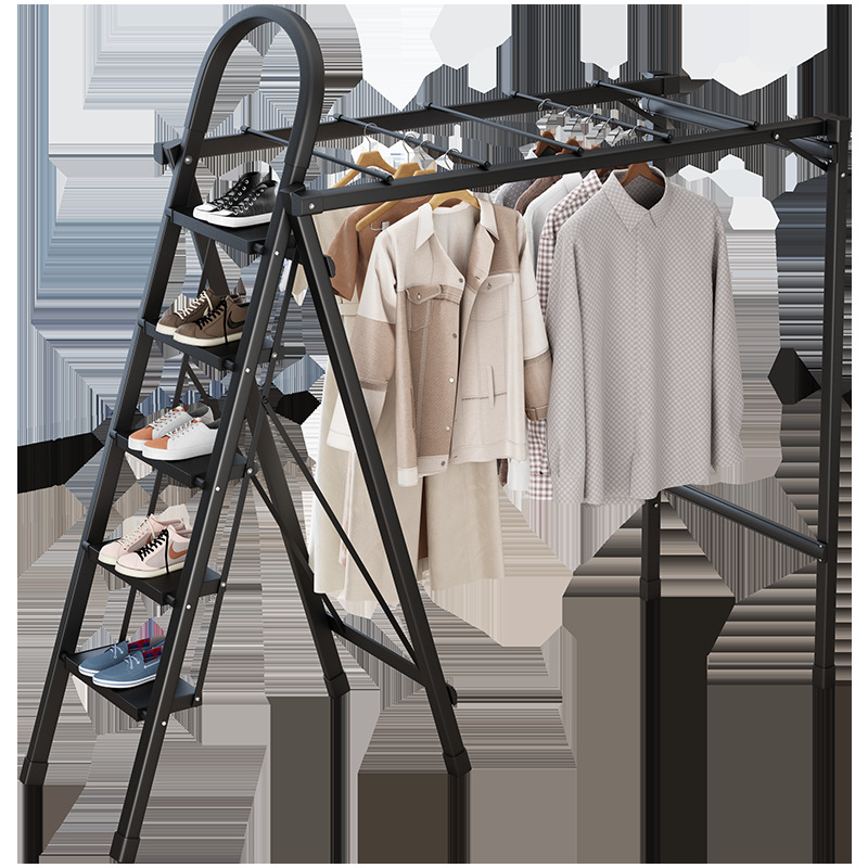 Foldable Ladder Dual-Use Thick Aluminium Ladder Household Step Ladder ...