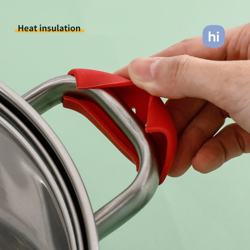 HI HOMES 1 Pcs Silicone Pot Handle Anti Scald Handle Multifunctional ...