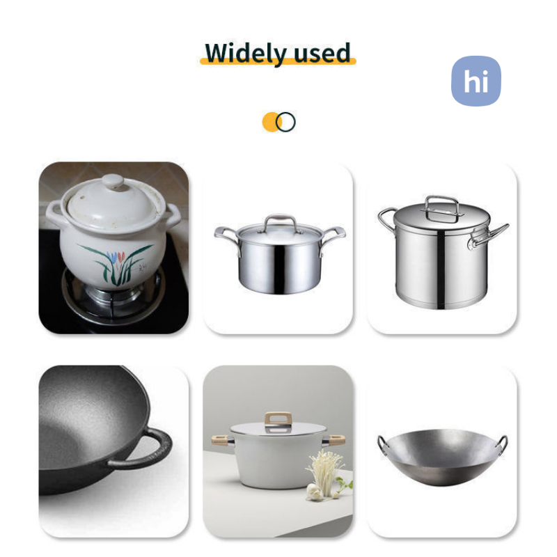 HI HOMES 1 Pcs Silicone Pot Handle Anti Scald Handle Multifunctional ...
