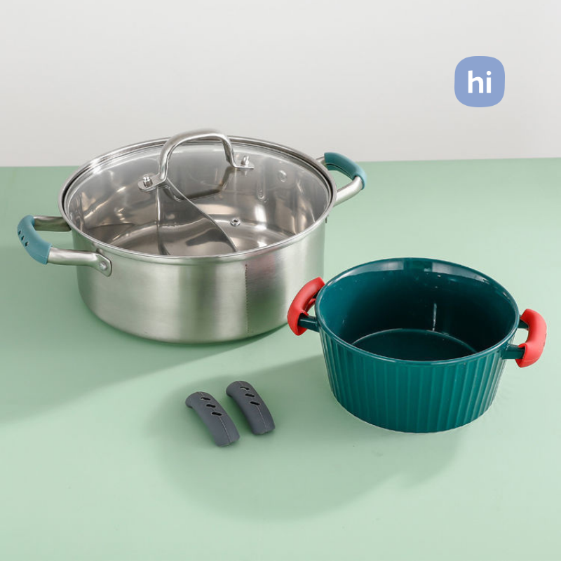 HI HOMES 1 Pcs Silicone Pot Handle Anti Scald Handle Multifunctional ...
