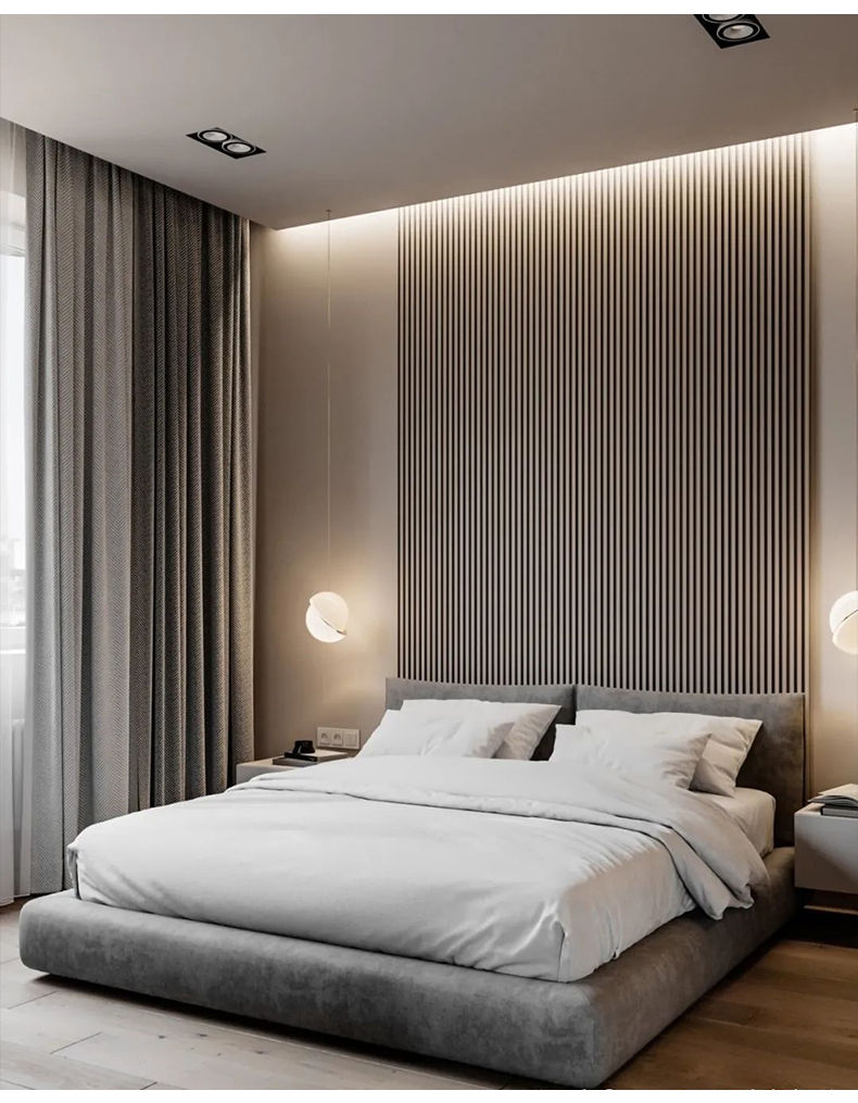 Partition board grooved wall panel decorative room partition wooden ...