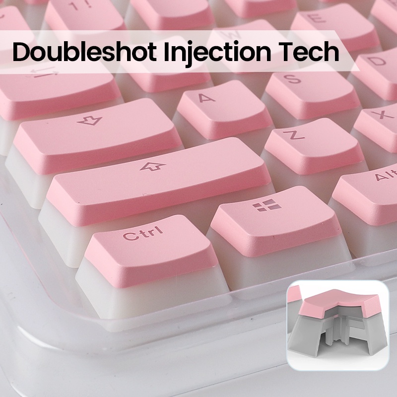 RK Royal Kludge Pbt Pudding Full Set 136 Keycaps Suitable For All RK ...