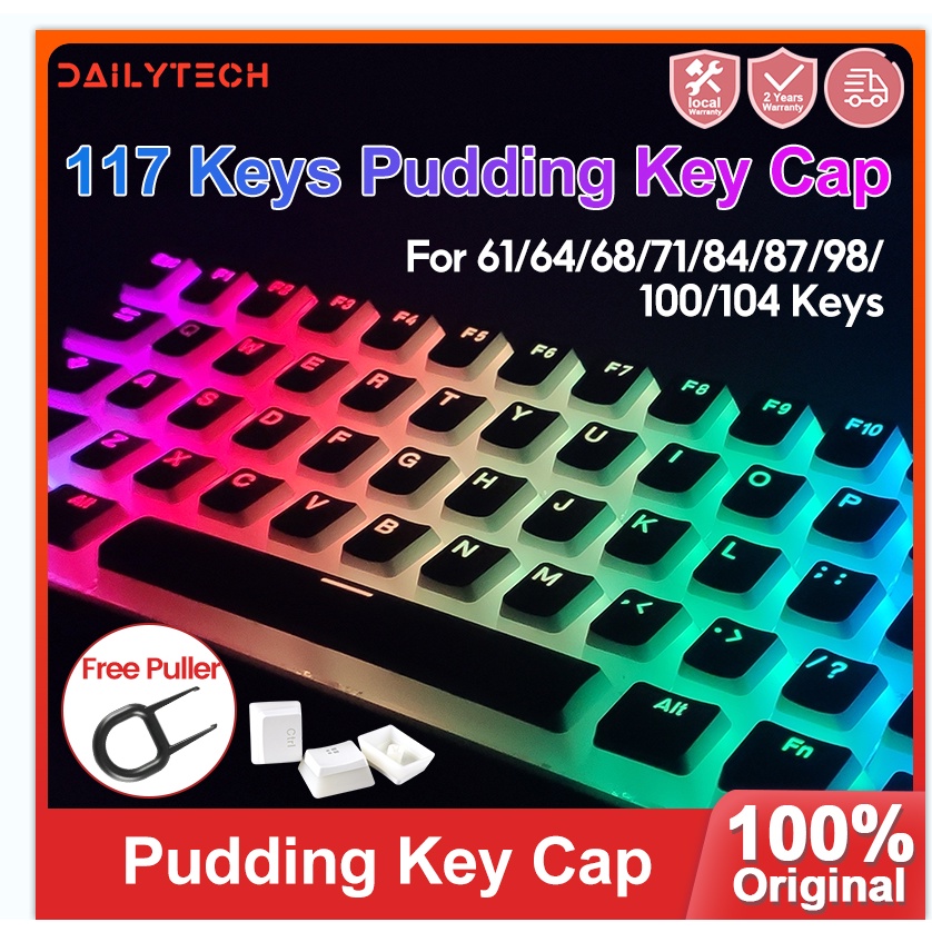 RK Royal Kludge Pbt Pudding Full Set 136 Keycaps Suitable For All RK ...