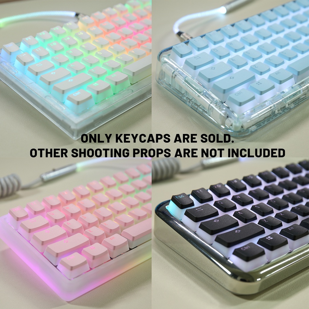 RK Royal Kludge Pbt Pudding Full Set 136 Keycaps Suitable For All RK ...