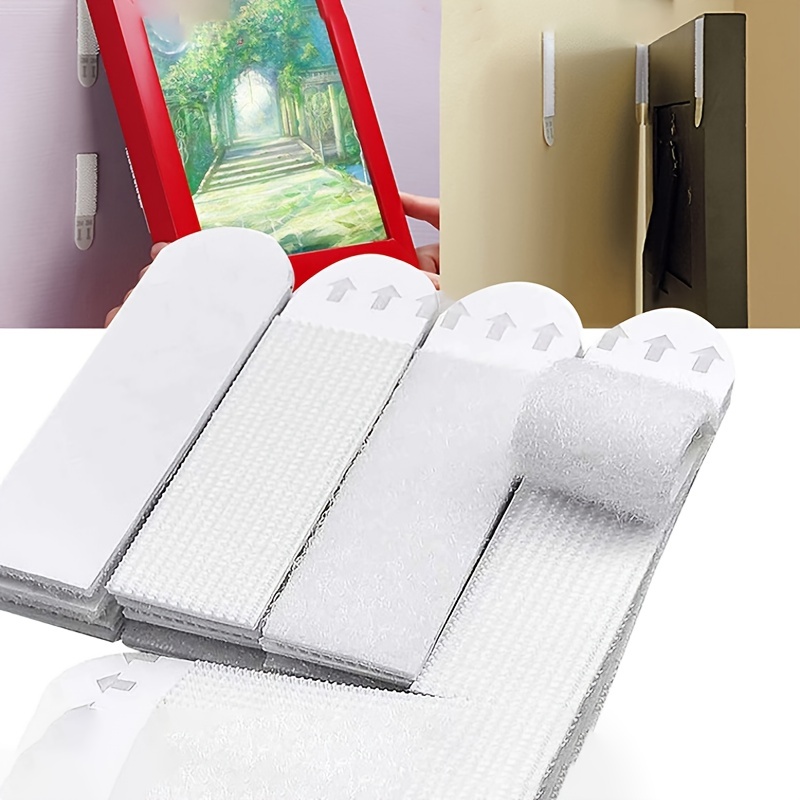 12/24pairs Double-sided Adhesive Strip Non-destructive Hanging Wall ...