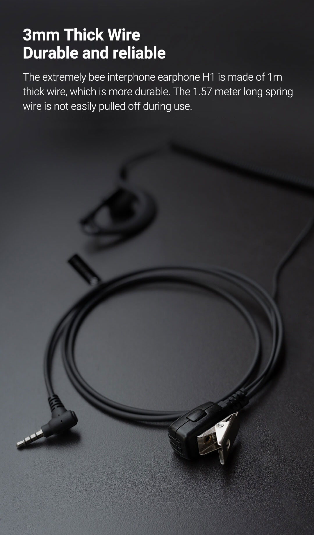 Beebest Intercom Headset 3.5mm Adapted To Xiaomi Intercom And Beebest ...