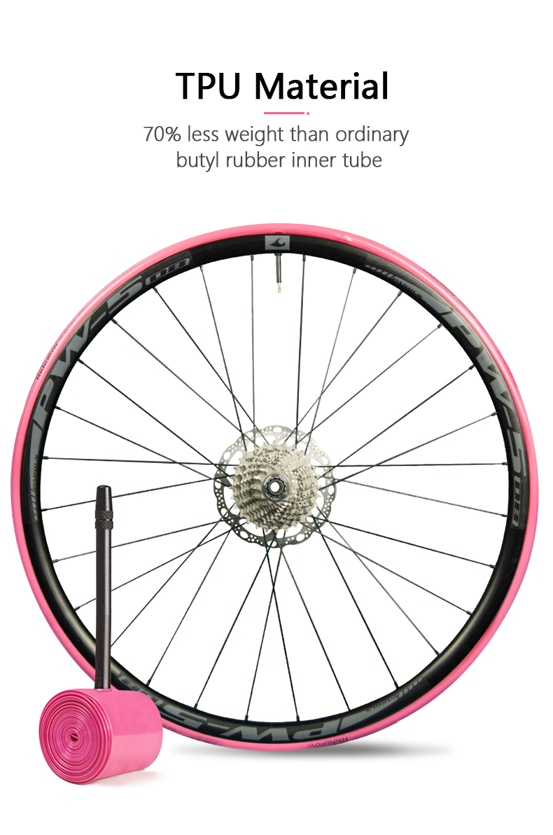 RideNow 19g 24g 36g Ultralight Bike Inner Tube Road Bike TPU Material French Valve 45mm 65mm ...