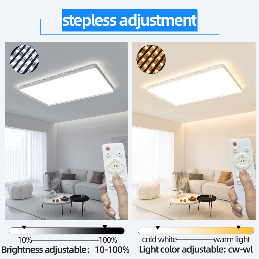 Remote Control Ceiling Replacement Led Lights Source 220V Strip Panel ...