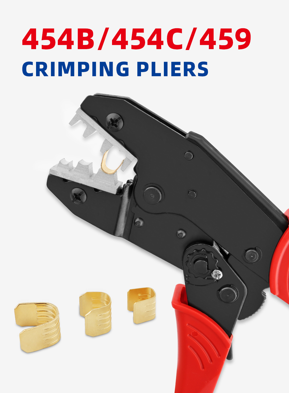 453/454A/454B/454C/459 Crimping Pliers Wiring Tab Wire Connectors ...