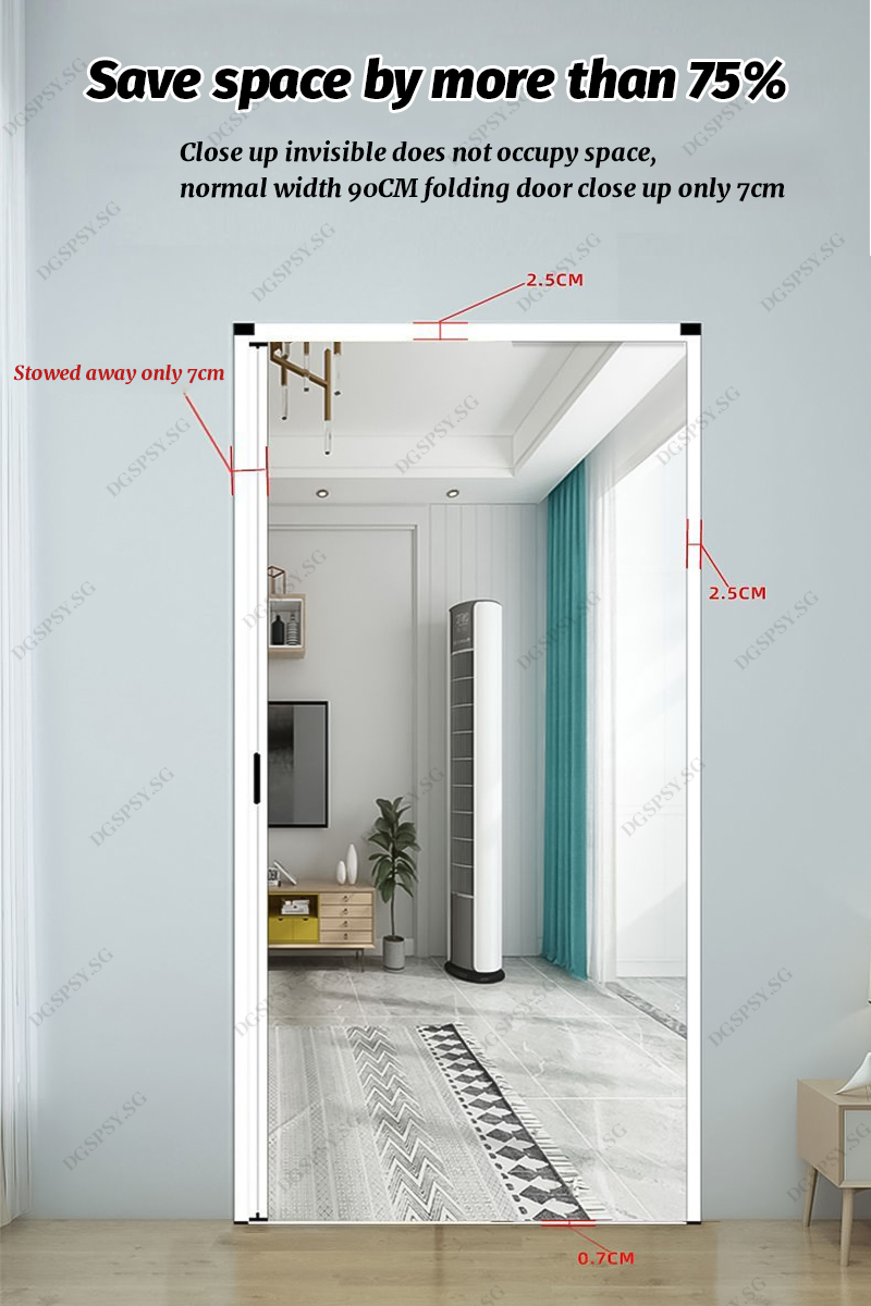 Honeycomb Foldable Invisible Sliding Retractable Partition Door ...