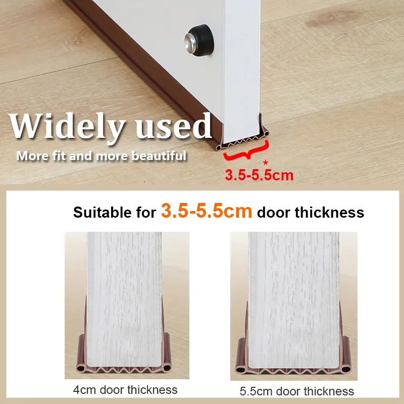 Door Bottom Gap Seal Strip Blocks out Insects Dust and Noise Reduction ...