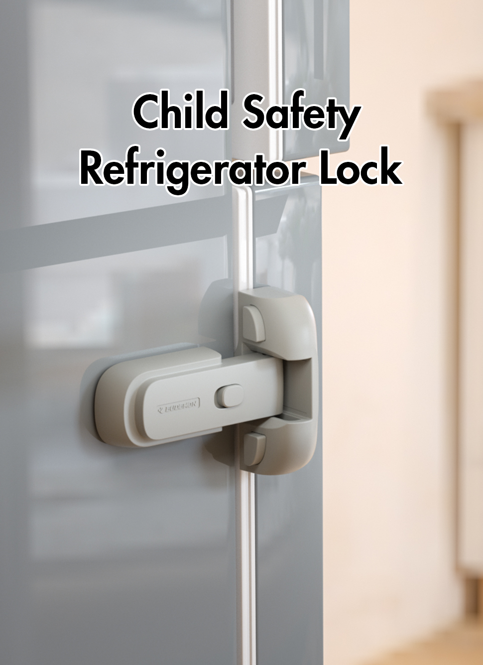 EUDEMON Child Safety Fridge lock Single-Door Refrigerator Door Stopper ...