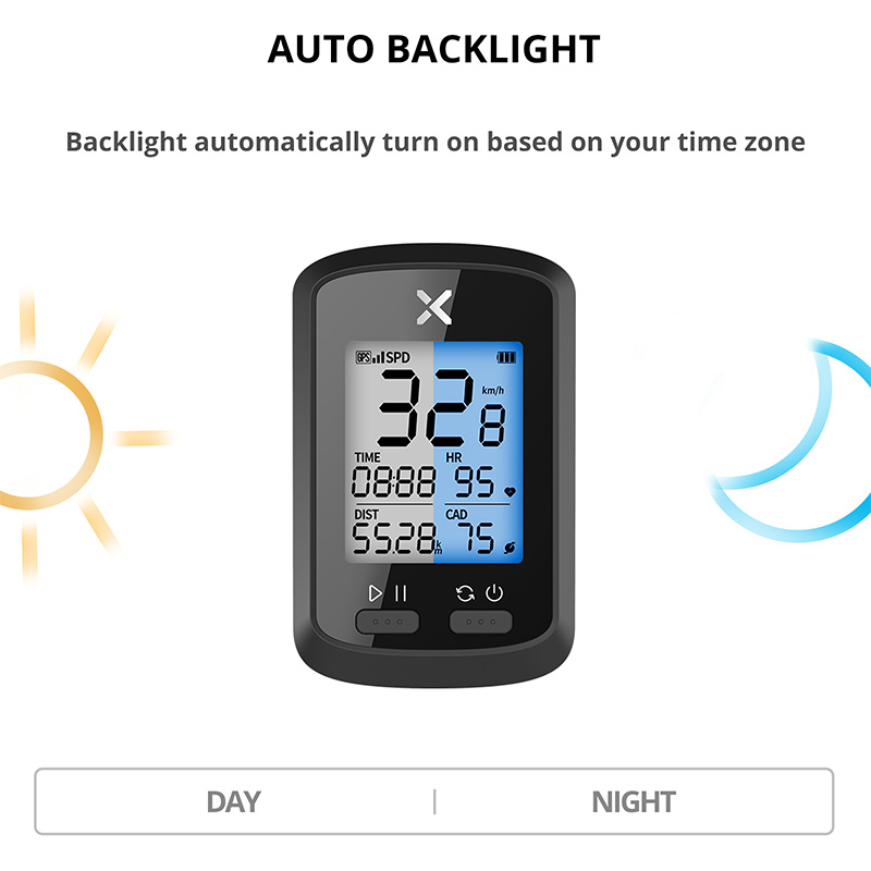 XOSS G+ Bike speedometer wireless water proof IPX7 Type-C Rechargeable ...