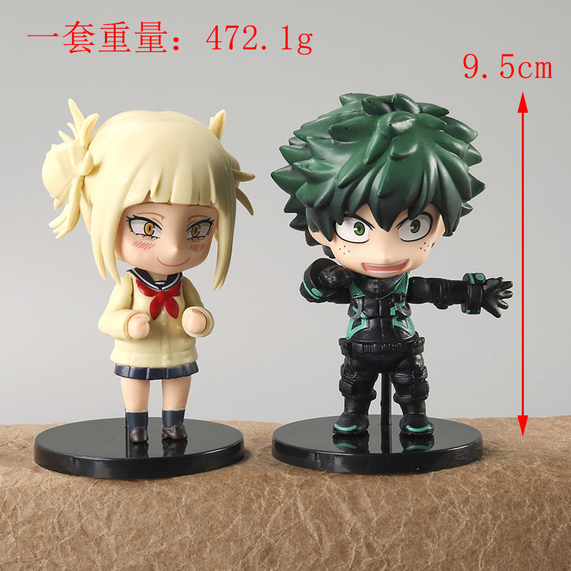 6Pcs/Set 9.5cm My Hero Academia Anime Figure Midoriya Izuku All Might ...