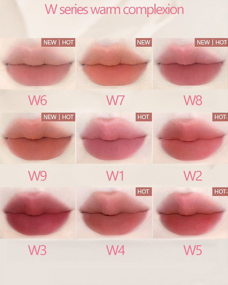 INTO YOU Air Lip Mud Thin Matte Soft Mist Velvet Non-stick Lip and ...