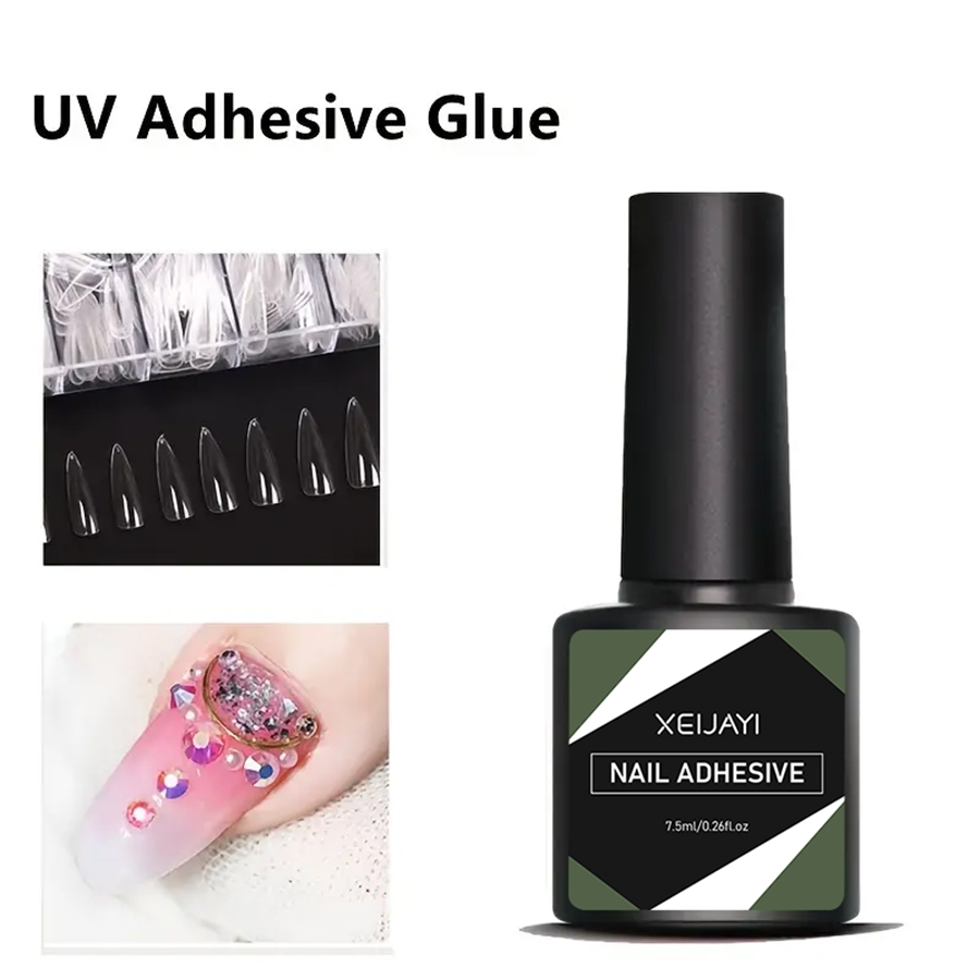 Sticky Nail Glue -Quick-Drying, Strong Sticking, UV Gel Nail Art ...