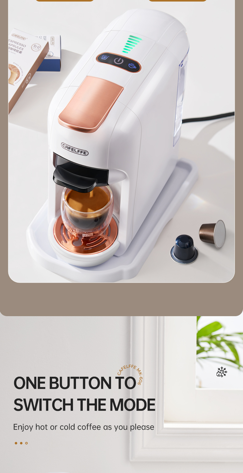 Cafelffe 5-In-1 Capsule Coffee Machine Hot/Cold Espresso Coffee Maker MK-606 | Shopee Singapore