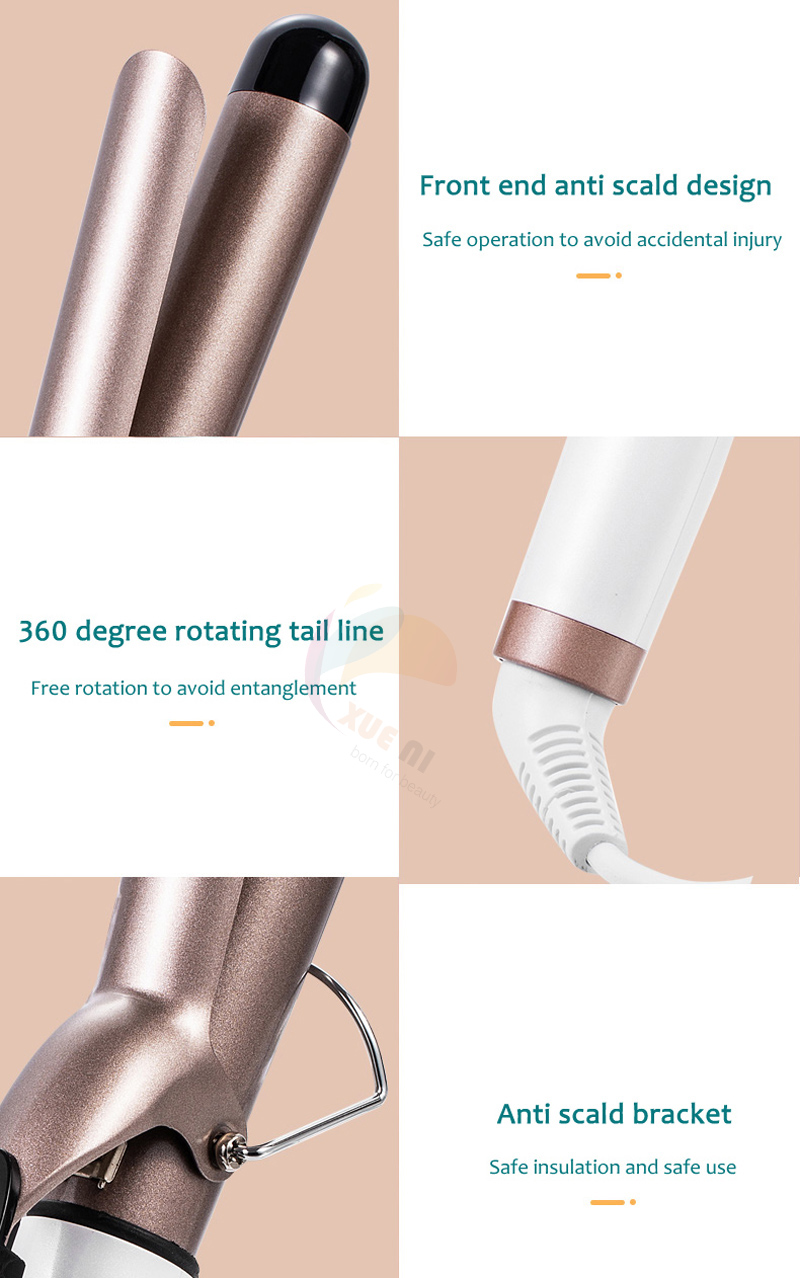 Official Authentic Negative ion Straight coil Hair Curler Hair Styling ...