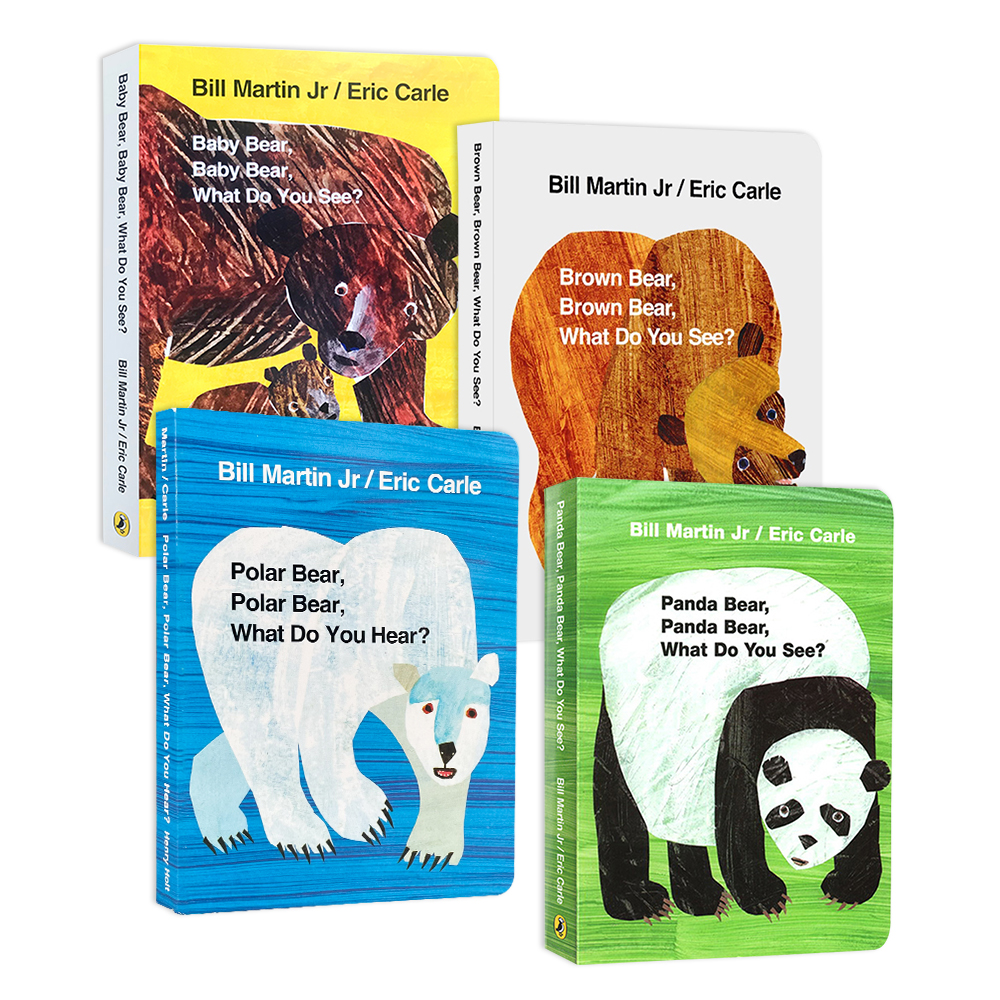 4Books/set Brown Bear Collection By Eric Carle English Picture Books ...