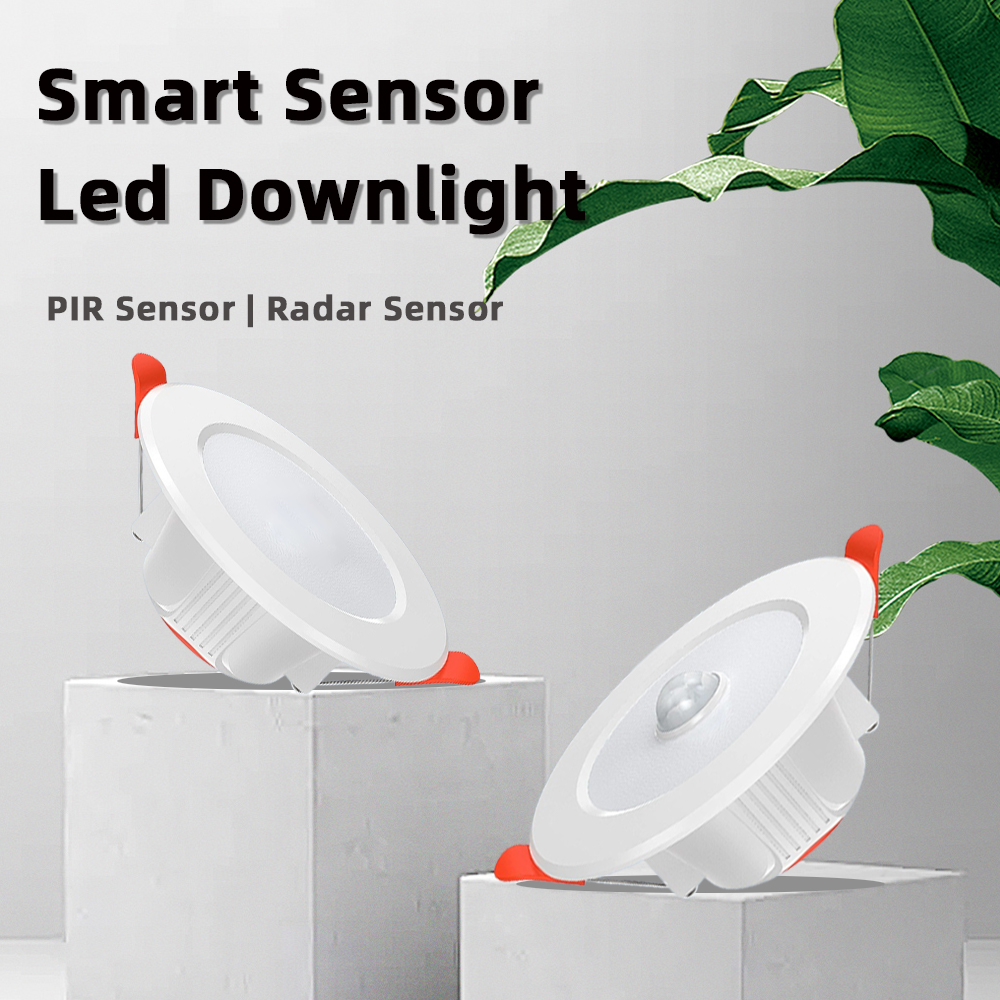 Smart PIR Motion Sensor / Radar Sensor Recessed LED Downlight 9W 12W ...
